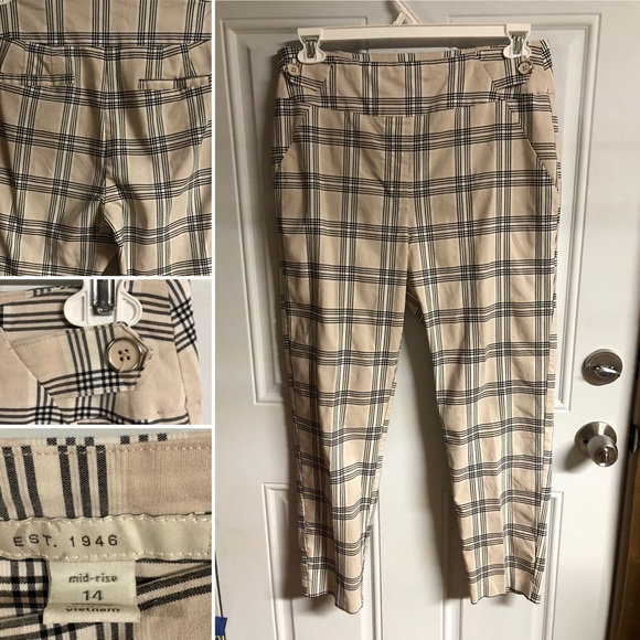 est 1964 | Pants & Jumpsuits | Est 964 Plaid Pants | Poshmark